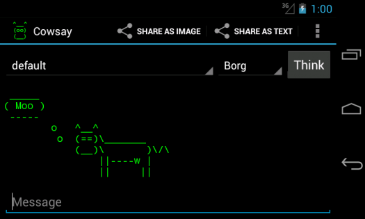 Cowsay For Android Fixmech 